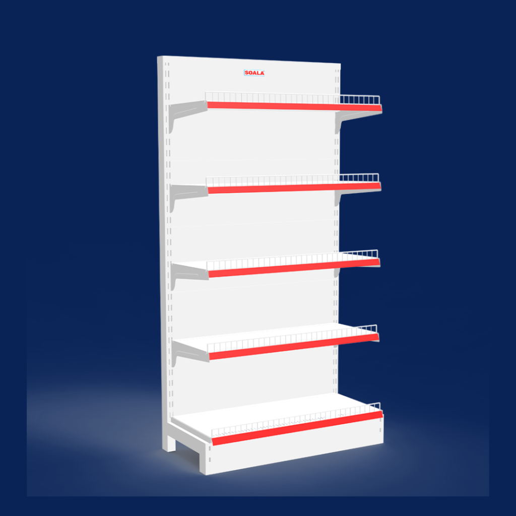6′ x 4′ Single Side Rack Base With 4 Shelves – Soala Commercial ...